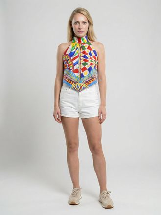Dolce & Gabbana Multicolor Silk Tank Top - Multicolor