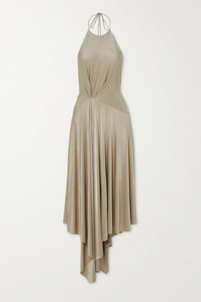 Alexandre Vauthier R&uuml;ckenfreies Neckholder-midikleid Aus Stretch-jersey - Neutral