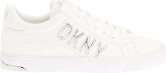 DKNY Adira Sneaker f&uuml;r Damen, Zum Schn&uuml;ren (Wei&szlig;/Silber)
