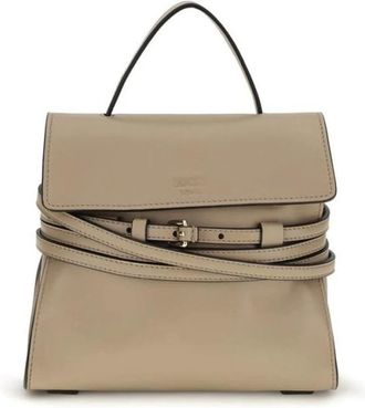 Moschino Sac &agrave; main Tie Me - Femme - Sacs - Beige - Taille: ONE Size