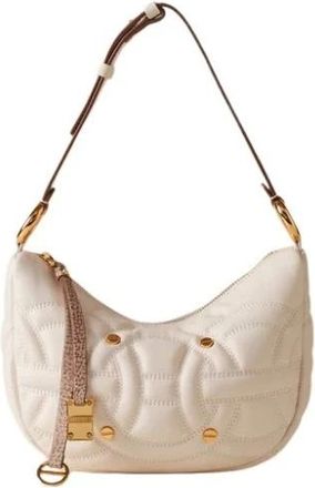 Borbonese Femme, Sacs, Beige, Taille: ONE Size Shoulder Bag