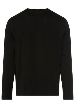 Lacoste Langarmshirt Rundhalsausschnitt, reine Baumwolle, Regular Fit