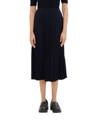 Tom Tailor Damen Plissee Rock, 10668 - Sky Captain Blue, 32