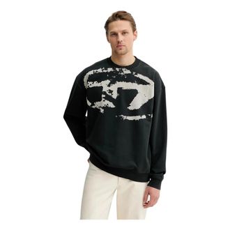 Diesel Herren, Sweatshirts & Hoodies, Schwarzk, 2XLGr&ouml;&szlig;e