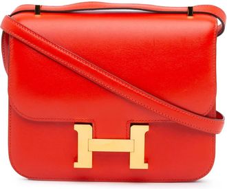 Herm&egrave;s Hobo Bags - Mini Tadelakt Constance 18 - Gr. unisize - in Rot - f&uuml;r Damen