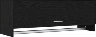 vidaXL Armoire avec stockage Noir 100 x 32.5 x 35 cm Bois dingénierie Vidaxl