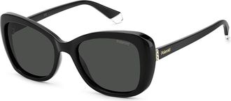 Polaroid Pld 4132/s/x 807/M9 BLACK Sunglasses Womens Polycarbonate, Standard, 53