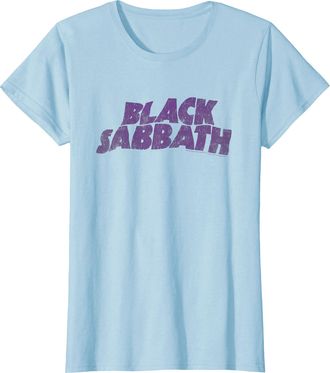 Black Sabbath Offizielles Black Sabbath Retro Wavy Logo T-Shirt