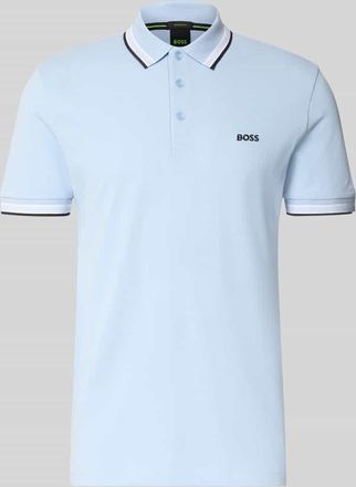 HUGO BOSS Regular Fit Poloshirt mit Label-Stitching Modell Paddy