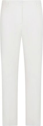 Max Mara Femme, Pantalons, Blanc, Taille: 38 FR Pantalon slim en coton stretch