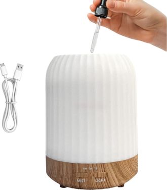 Generico Therapie-Diffusor, Maschine mit Umgebungslicht, 3 Modi und Timer, Duftdiffusor mit 250 ml Fassungsverm&ouml;gen, f&uuml;r Wohnzimmer, Schlafzimmer, Apartment, H