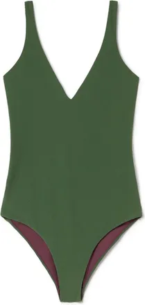 Twothirds Damen vegan Badeanzug Leygues Gr&uuml;n