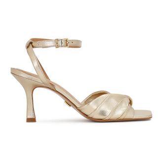 Kazar Kazar Gold Sandalen mit Kn&ouml;chelriemen - - Shoes - Damen - Gelb - 35 EU