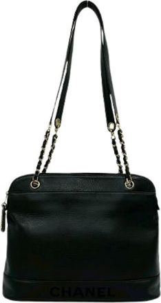Chanel Pre-owned Sac bandouli&egrave;re classique en cuir logo - Femme - Pre-owned - Noir - Taille: ONE Size
