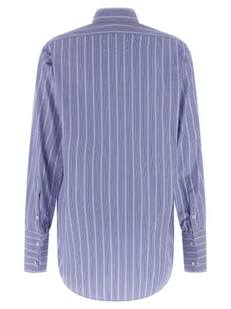 Maison Margiela Womens Blue Cotton Blouse