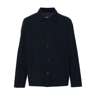 A.P.C. Brest Overshirt - - Jackets - Herren - Blau - XL