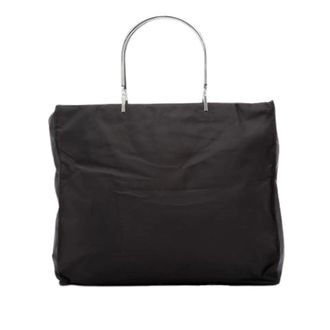Prada Sac cabas en nylon Pre-owned - Femme - Pre-owned - Brun - Taille: ONE Size