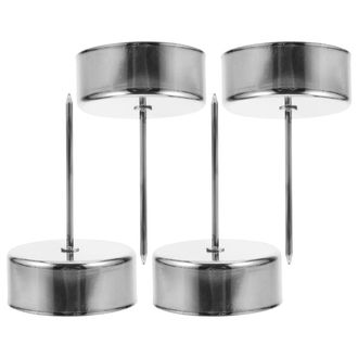 FOMIYES 4 St&uuml;ck Metall Kerzenhalter mit Dorn 5cm Stabile Eisen Kerzenspie&szlig;e f&uuml;r Partys und Festdekoration Kerzenfixierung f&uuml;r Kuchen Hochzeiten