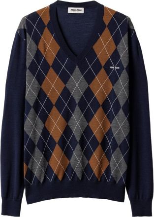 Miu Miu V-necked Wool Sweater