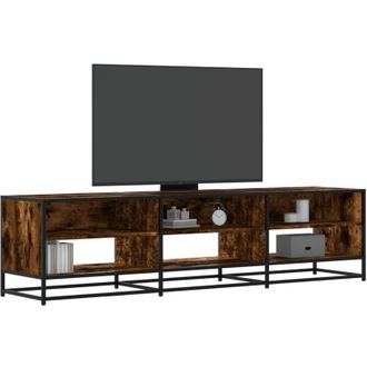 vidaXL Meuble tv ch&ecirc;ne fum&eacute; 180x40x46 cm bois ding&eacute;nierie - Vidaxl