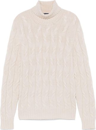 Drumohr Rollkragenpullover aus Kaschmir - Nude