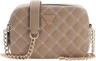 Guess sac &agrave; &eacute;paule bandouli&egrave;re Giully II Camera Bag Pale Mocha taupe