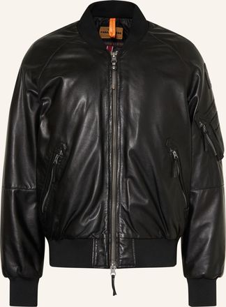 Parajumpers Parajumpers Lederjacke Morvin schwarz