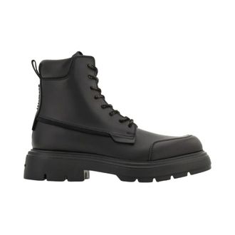 Ferragamo Homme, Chaussures, Noir, Taille: 43 EU Bottes &agrave; lacets