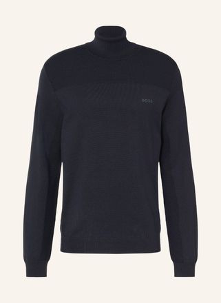 HUGO BOSS Rollkragenpullover Momentum-X blau