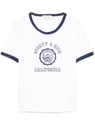 Sporty & Rich t-shirt California Emblem - Blanc