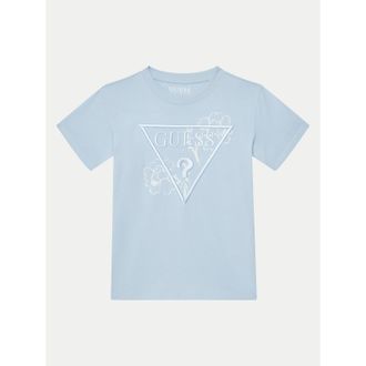 Guess T-Shirt L5GI09 K8HM4 Himmelblau Regular Fit