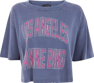 Anine Bing Johnny Cropped Tee