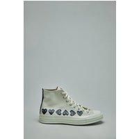CONVERSE X COMME DES GARCONS Multi Heart High Top Shoes