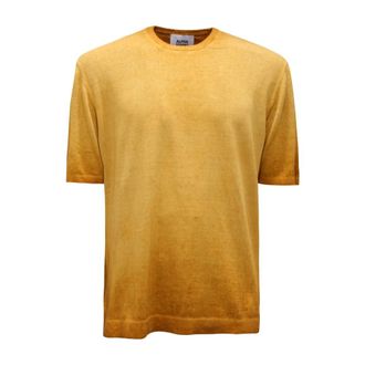 Alpha Studio Vintage Effekt Kleidung- Modell Au-5030Cs - - Tops - Herren - Gelb - 2XL