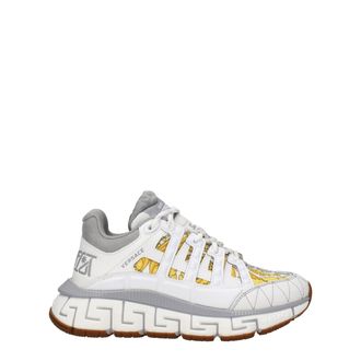 Versace Wei&szlig;e Stoff Sport Sneakers
