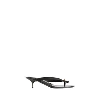 Versace Gavriel Wildleder-Zehentrenner-Sandalen - - Shoes - Damen - Schwarzk - 38 EU