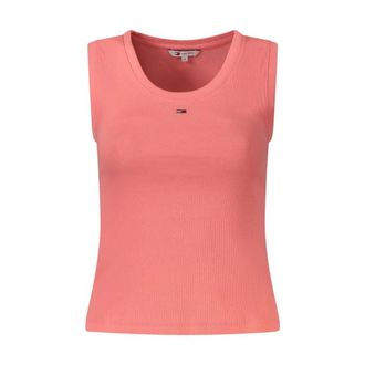 Tommy Hilfiger Cotton Ribbed Tank Top - - Tops - Damen - Rosa - XS