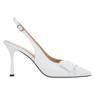 Estro & Luminara Slingback-Pumps mit Stilettoabsatz und spitzer Zehenpartie - - Shoes - Damen - Wei&szlig; - 36 EU