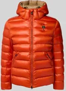 Blauer Steppjacke mit Zweiwege-Rei&szlig;verschluss Modell ADAMS