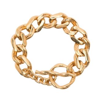 Saint Laurent Kettenarmband aus Metall - - Accessories - Damen - Gelb - S