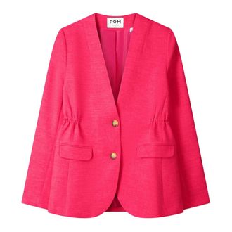 Pom Amsterdam Damen, Jacken, Rosa, LGr&ouml;&szlig;e