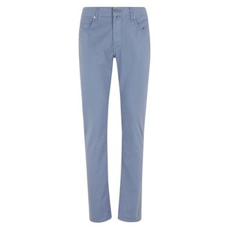 Jacob Cohen Pant 5 Pkt Slim Fit Bard - - Trousers - Herren - Blau - W35