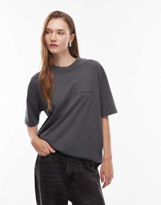 AllSaints Allsaints - Underground Etta - T-shirt - Gris