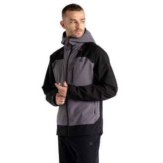 Dare 2B Dare 2b Torrek II Herrenjacke mit durchgehendem Rei&szlig;verschluss, wasserdicht, Blk Boulevrd, L