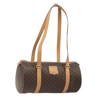 Celine Sac bandouli&egrave;re vintage Macadam Pre-owned - Femme - Pre-owned - Brun - Taille: ONE Size