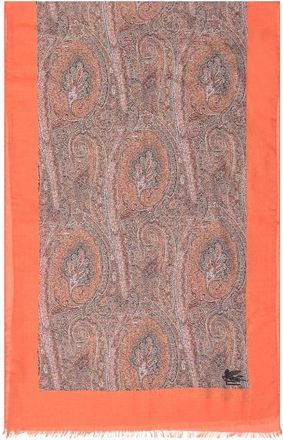 Etro Femme, Accessoires, Multicolore, Taille: ONE Size &Eacute;charpe en cachemire avec motif floral cachemire