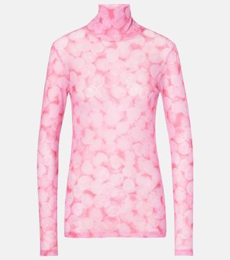 Dries Van Noten Bedrucktes Top aus Jersey