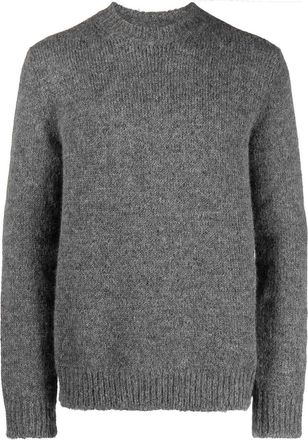 Jil Sander Rundhalspullover - Grau