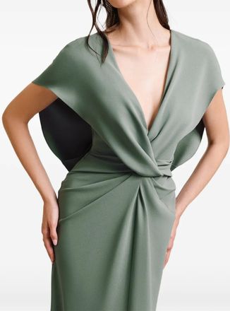 Gemy Maalouf Drapiertes Maxikleid - Gr&uuml;n