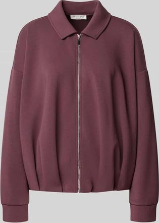 Christian Berg Sweatjacke mit Umlegekragen